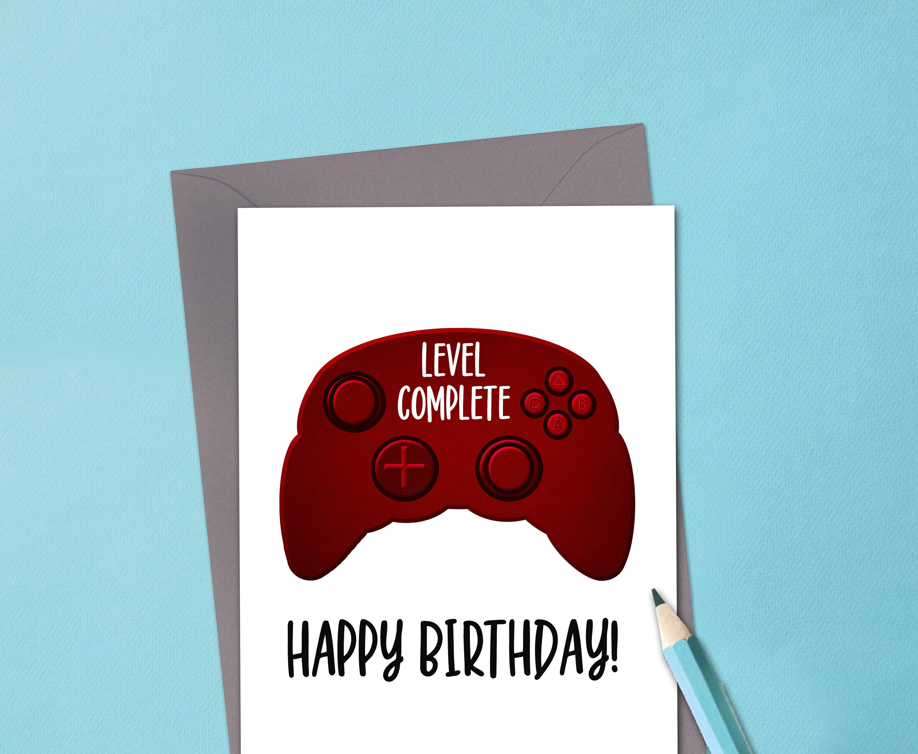 Video Game Birthday Card for Teenage Boys Instant Download - Etsy