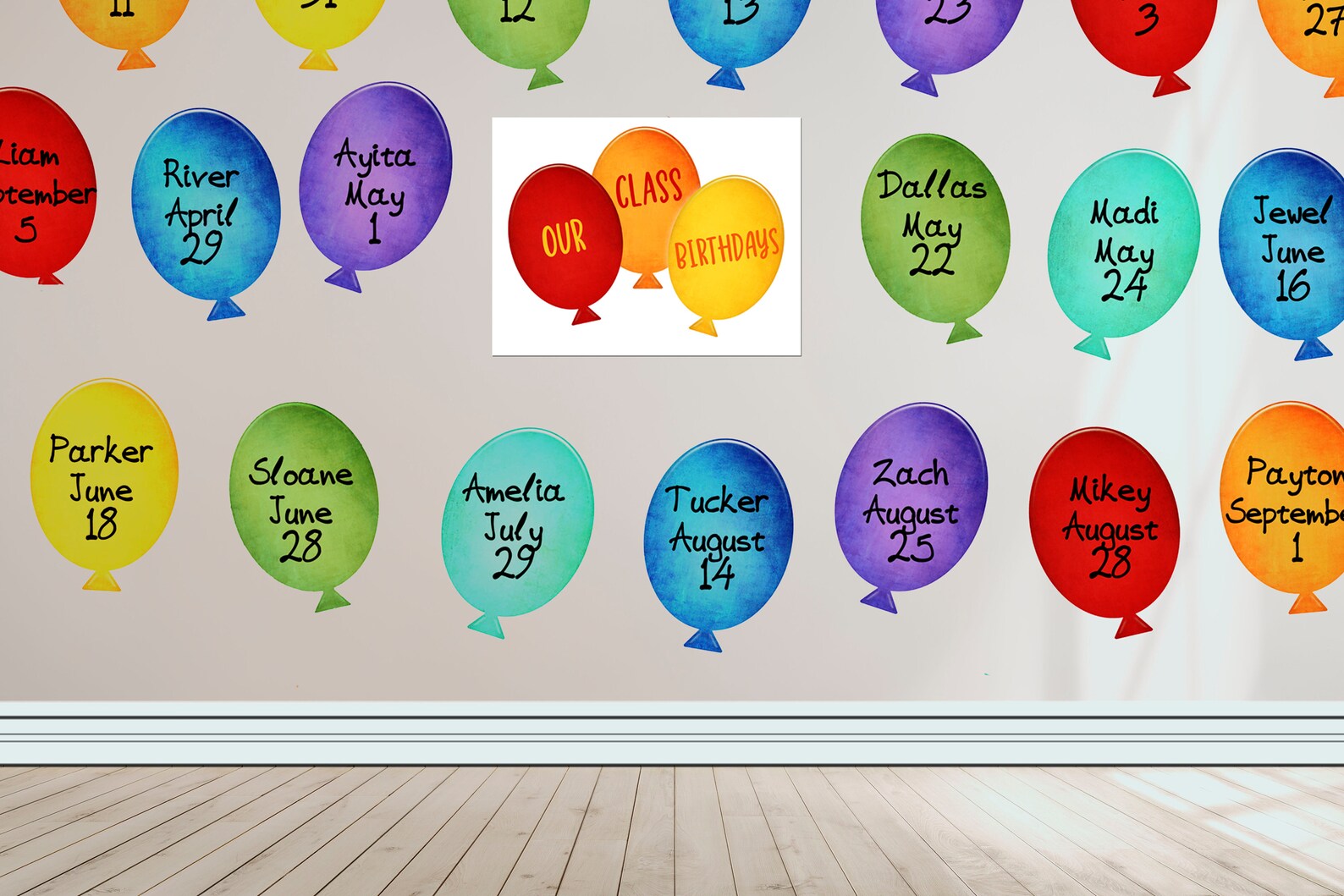 Class Birthday Display Printable Classroom Decor Birthday - Etsy Canada