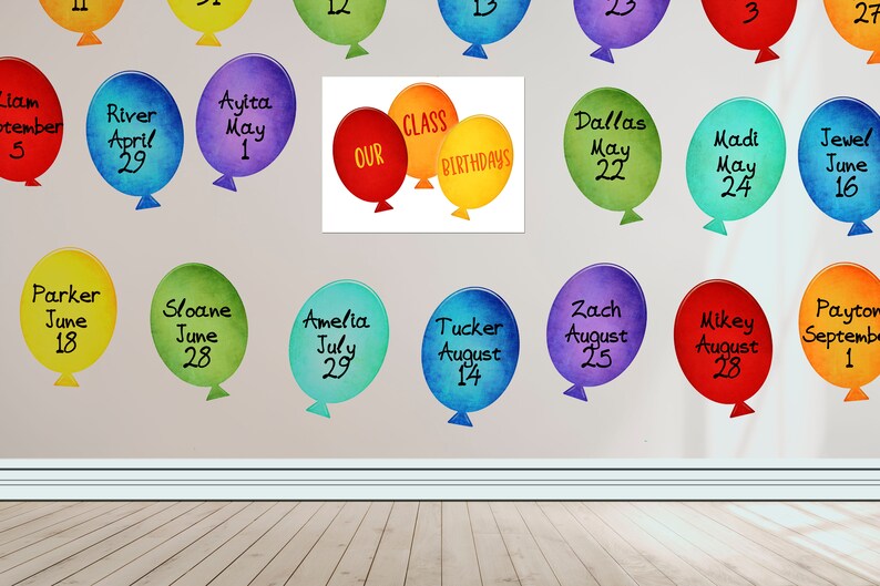 Class Birthday Display Printable Classroom Decor Birthday - Etsy Canada