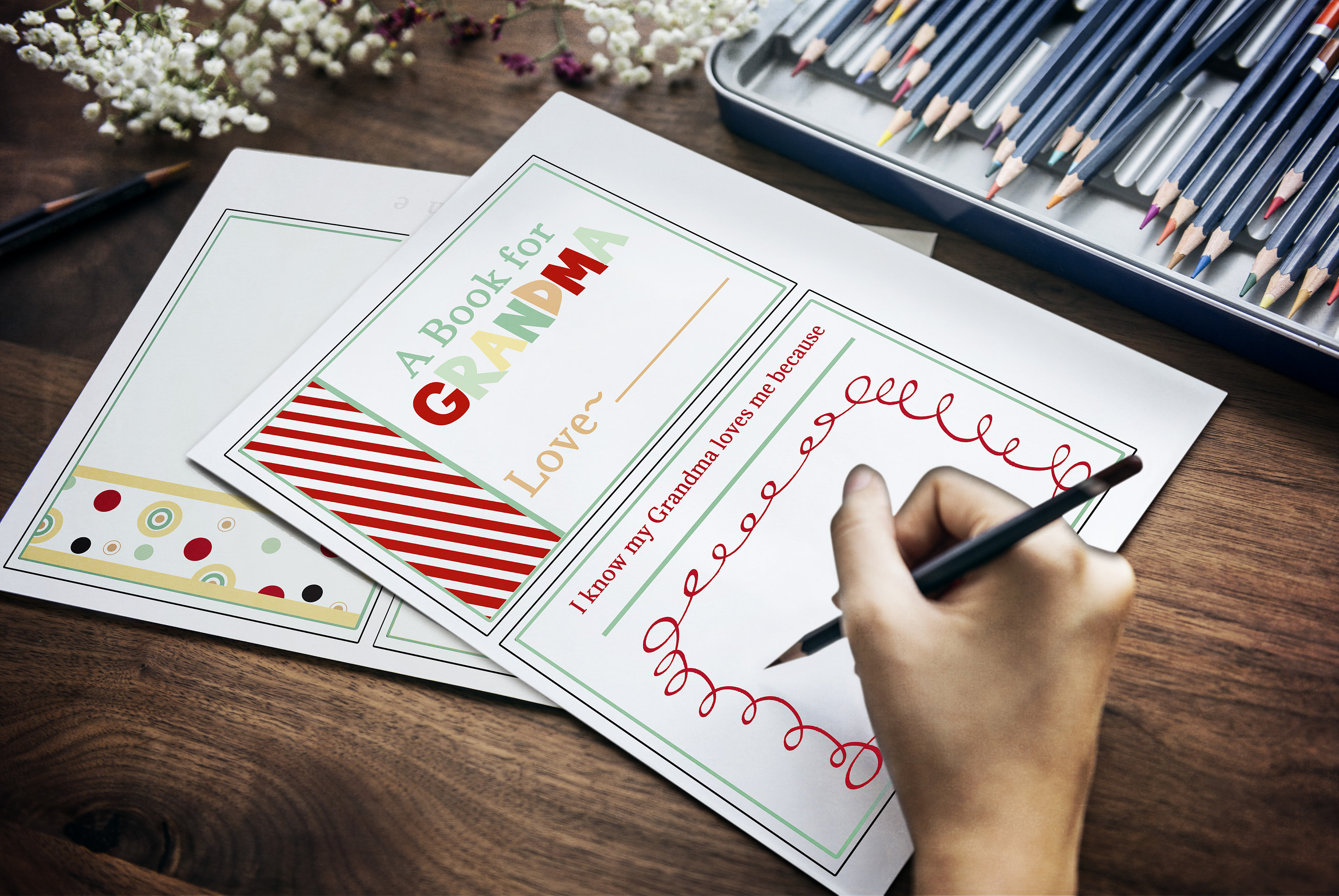 Printable Grandma Book Personalized Birthday Gift for Grandma | Etsy