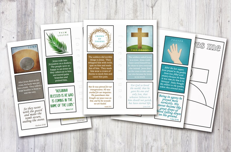 Easter Scripture Prayer Cards for Kids Printable Bible Verse - Etsy