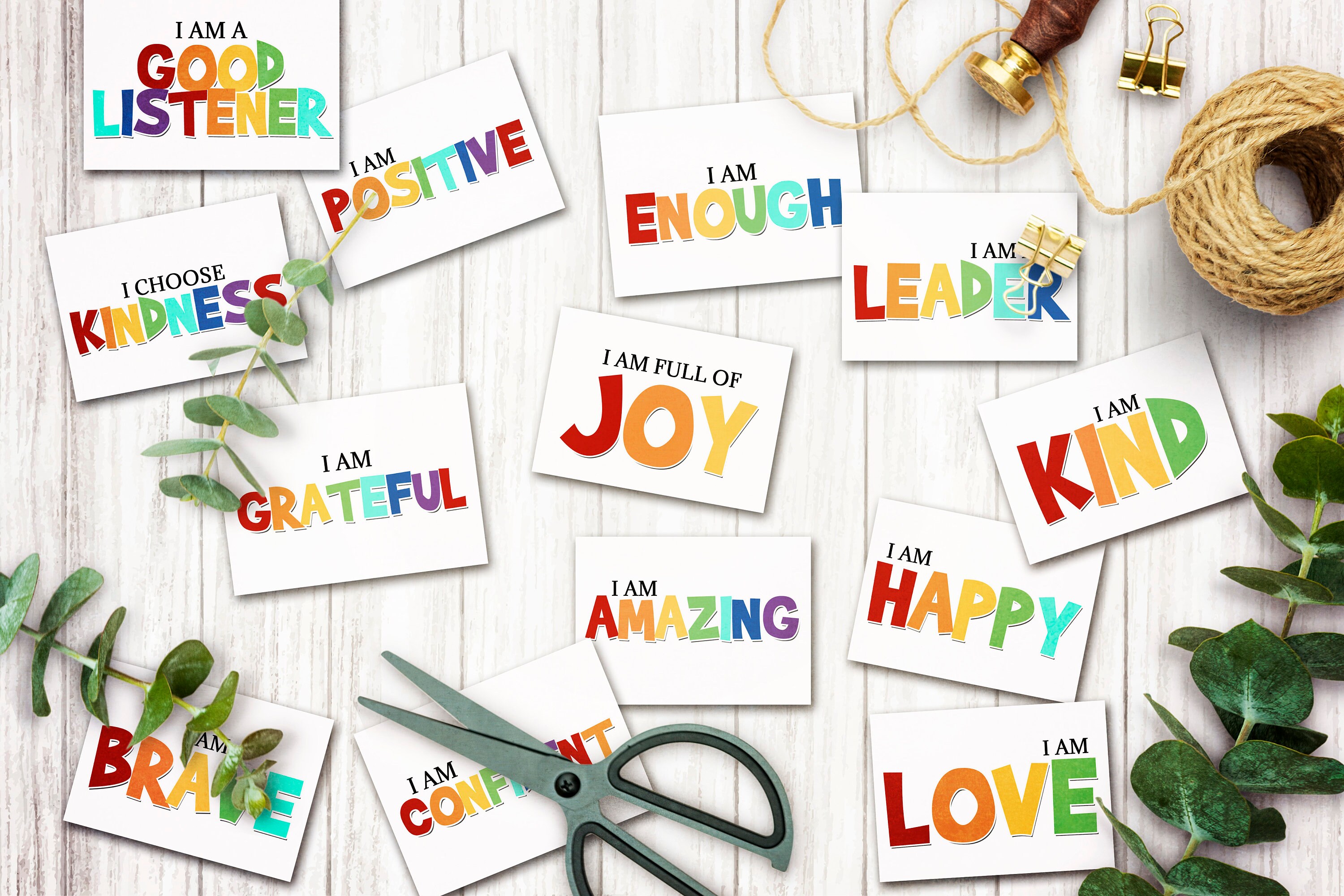Kids Positive Affirmation Cards Downloadable Kindness Cards - Etsy Canada