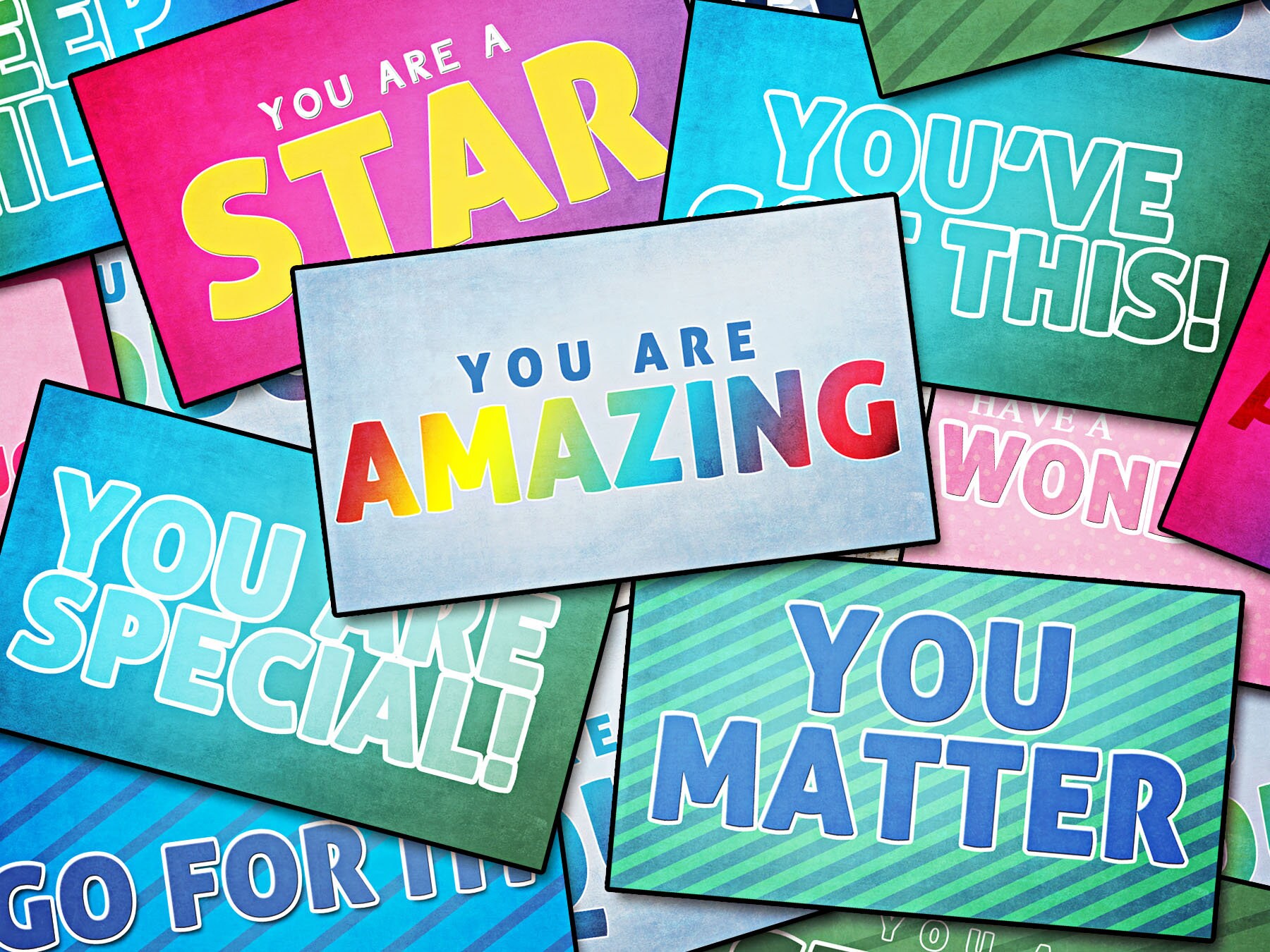 Lunch Box Notes for Children Printable Kindness Cards for - Etsy Canada