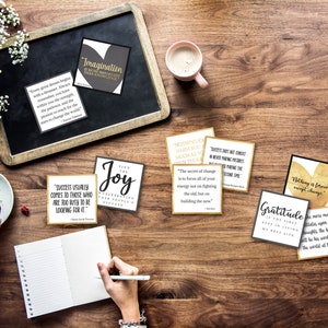 Vision Board Printables, Planner Cards With Inspirational Quotes ...