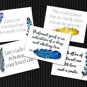 Grief and Loss Affirmation Cards, Grief Therapy Cards, Inspirational ...
