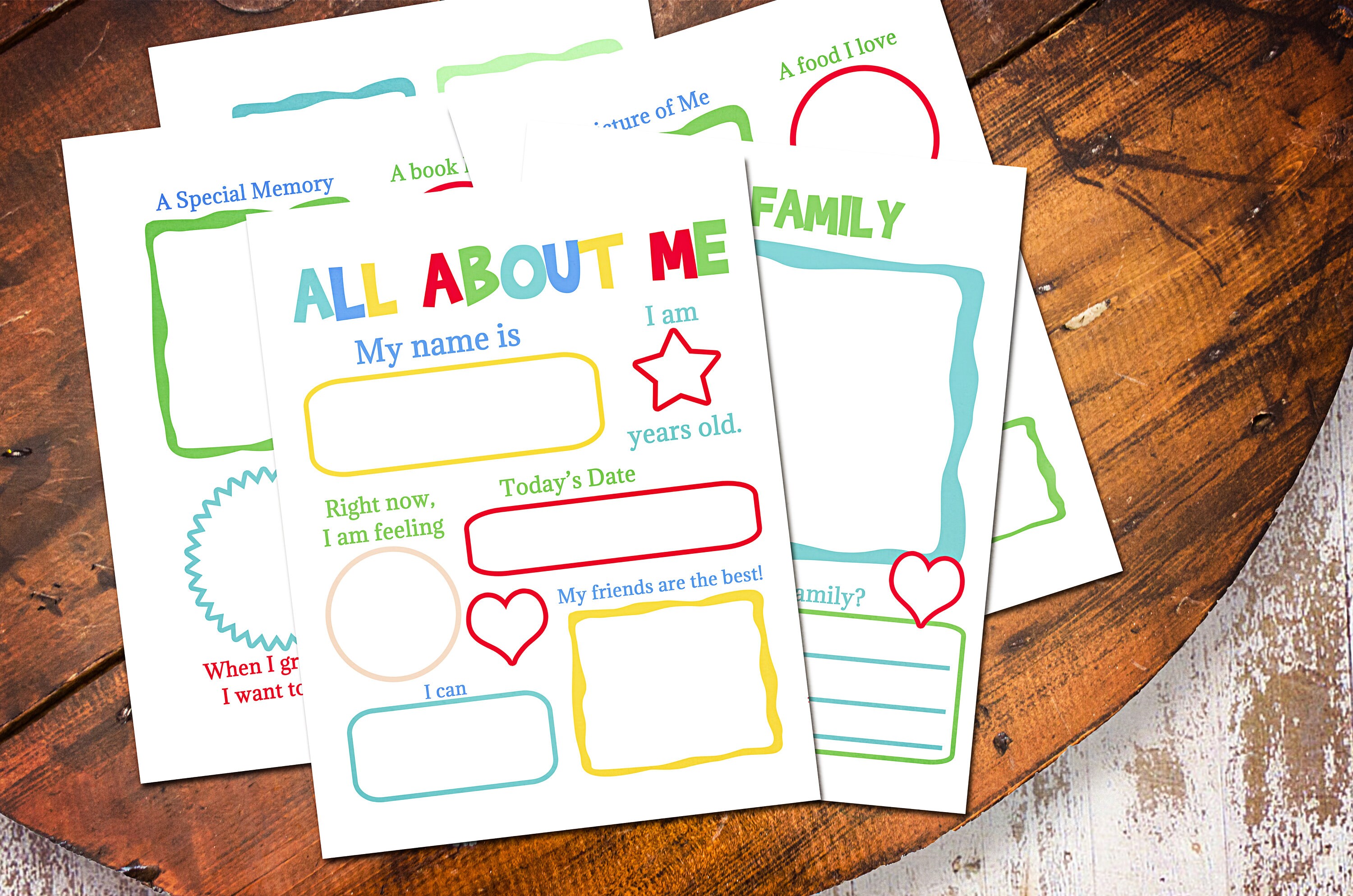 All About Me Book Kids Time Capsule Homeschool Printables - Etsy Canada