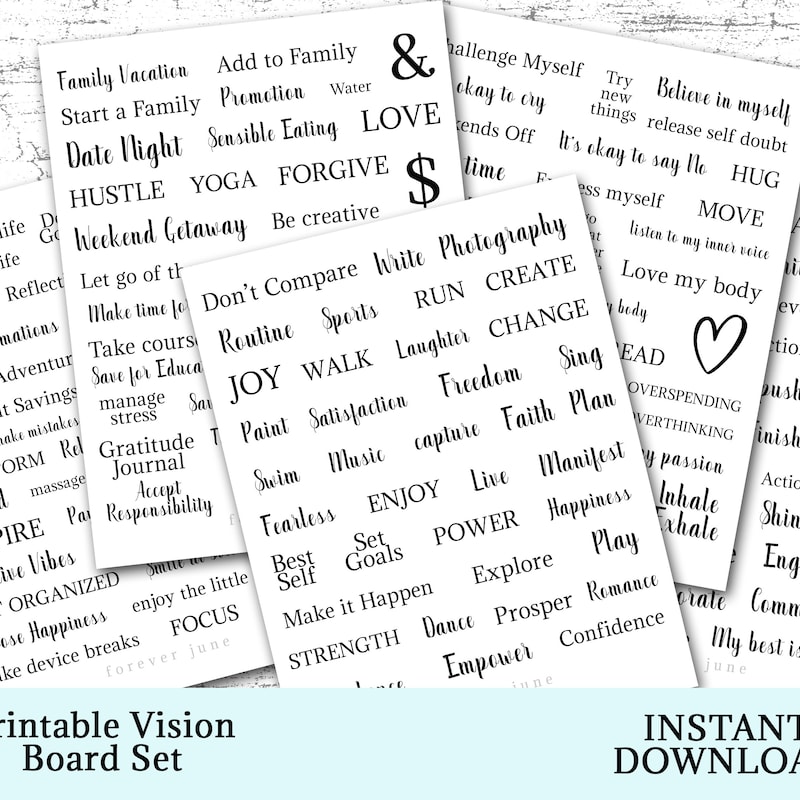 Vision Board Quotes - Etsy