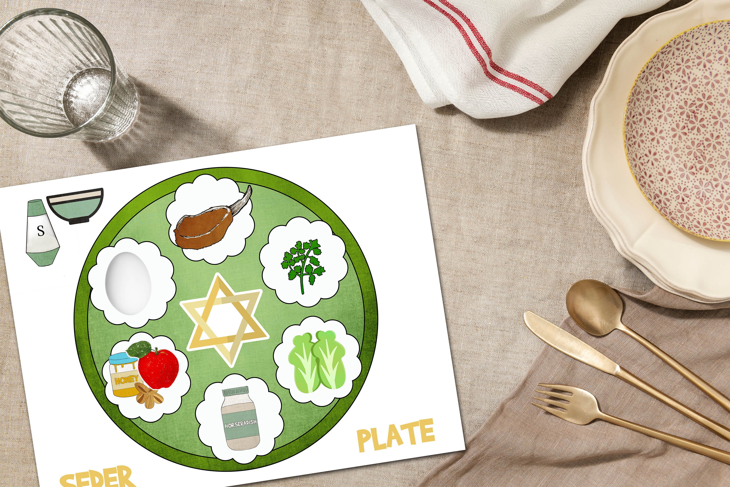 Passover Craft for Kids DIY Seder Plate Peach Activity for - Etsy