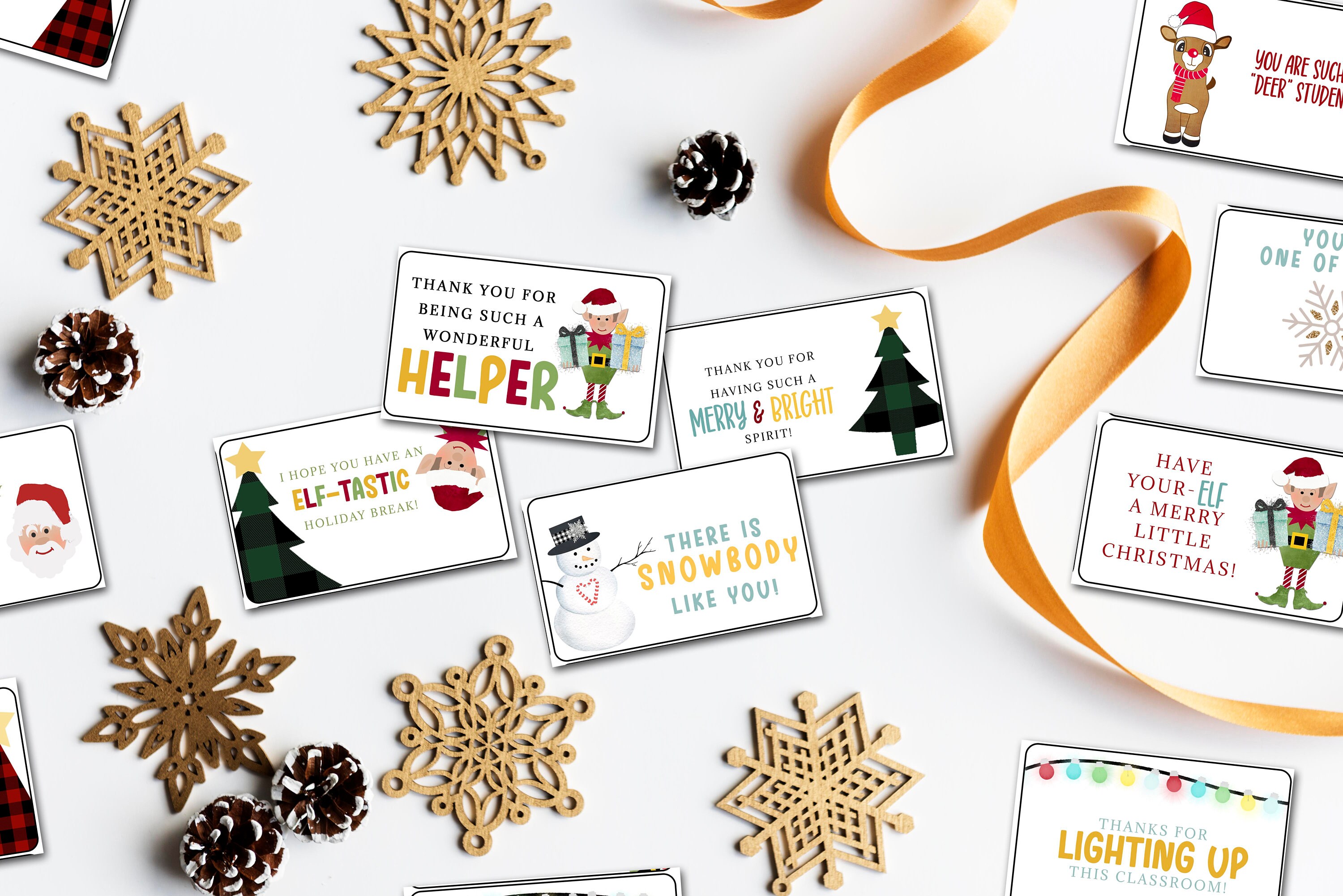 Printable Christmas Cards From Teacher to Students. Holiday | Etsy