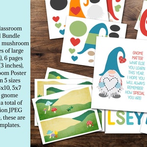 Gnome Classroom Bulletin Board Art, Printable Back to School Poster ...