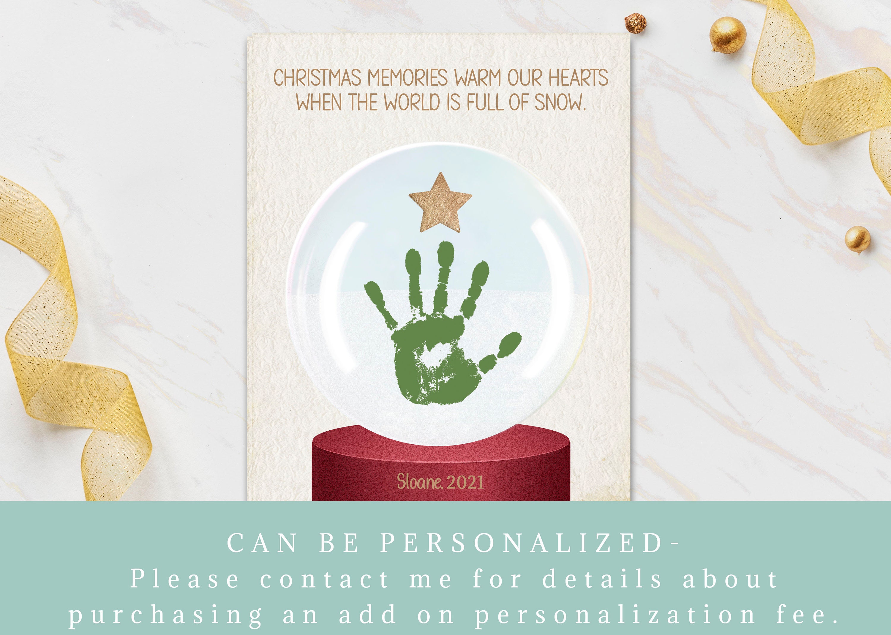 Printable Handprint Craft for Kids, Childrens Christmas Party Activity ...