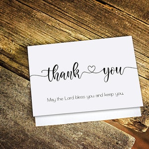 Religious Thank You Cards, Printable Thank You Notes, Bible Verse Cards ...