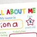 All About Me Book, Kids Time Capsule, Homeschool Printables, Instant ...