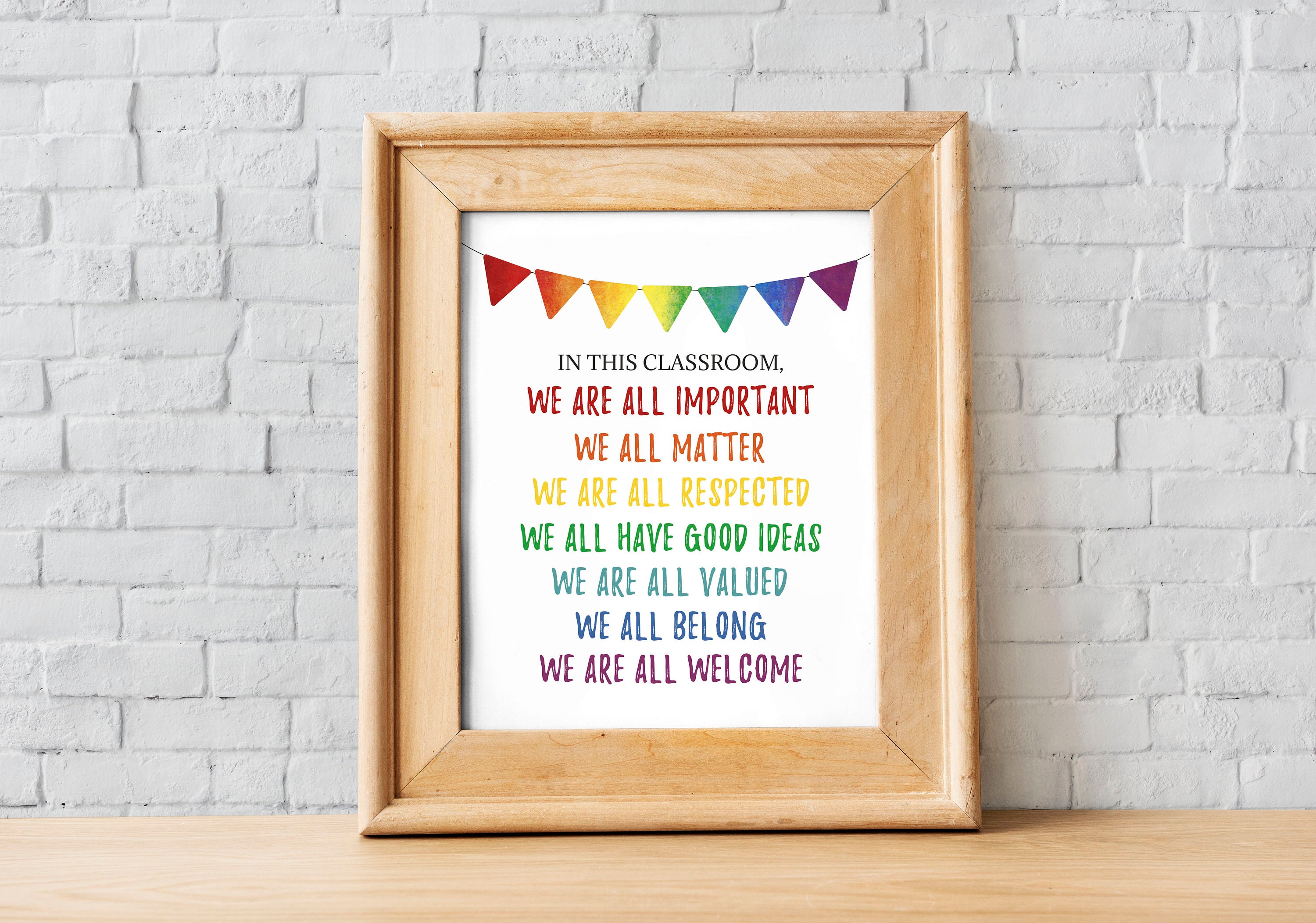 Inclusive Classroom Decor Student Welcome Sign Printable | Etsy
