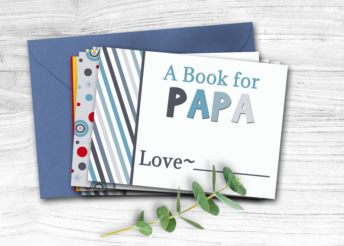 Printable Book for Papa Personalized Fathers Day Gifts Papa - Etsy