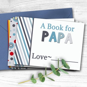 Printable Book for Papa, Personalized Fathers Day Gifts, Papa Gifts ...