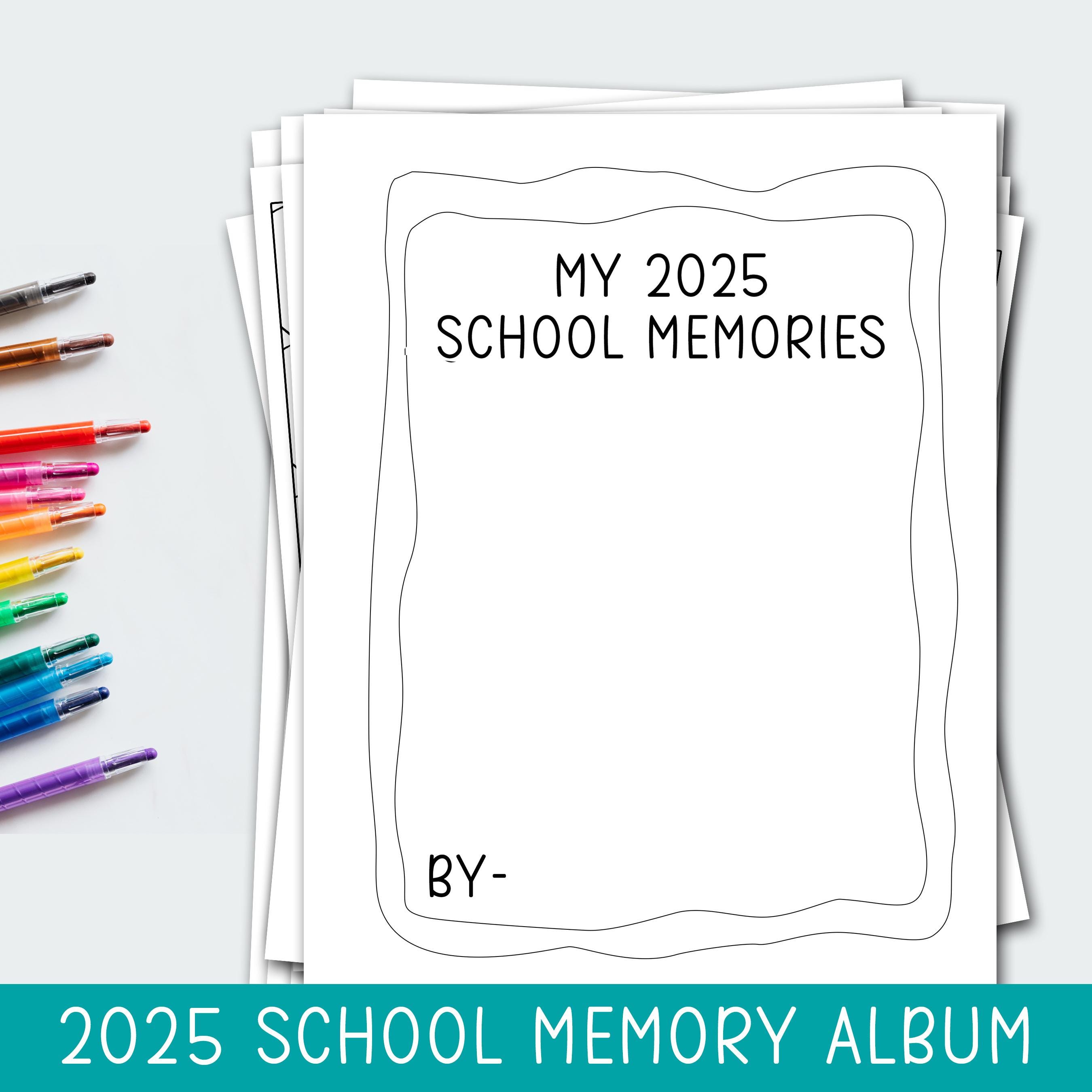 School Memory Album, End of Year Scrapbook for Students, 2025 Class ...