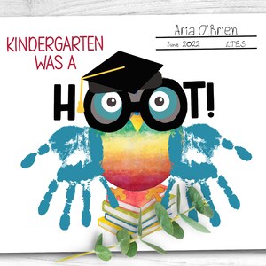 Kindergarten Diploma, DIY Handprint Art, End of Year Craft, Last Day of ...