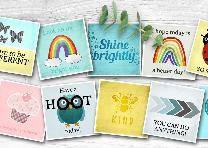 Kids Affirmation Cards Printable Kindness Cards Mindfulness | Etsy