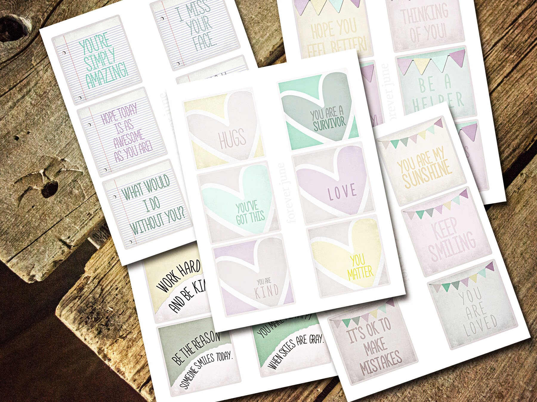 Printable Positive Affirmation Cards Lunchbox Love Notes for - Etsy Canada