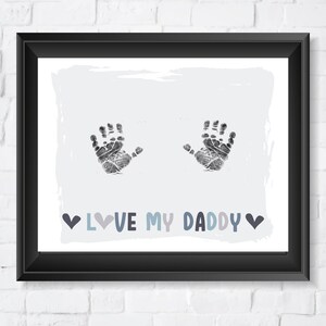 Printable Handprint Crafts for Kids, Daddy Fathers Day Gift From ...
