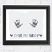 Printable Handprint Crafts for Kids, Daddy Fathers Day Gift From ...