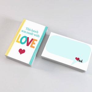 Printable Lunchbox Love Notes for Kids, Positive School Notes From Mom ...
