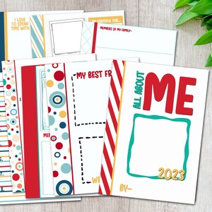 Printable All About Me Book, Instant Download, DIY Craft Kit for Kids ...