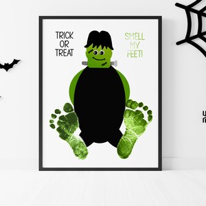 Frankenstein Footprint Art: DIY Kids Trick or Treat Smell My Feet ...