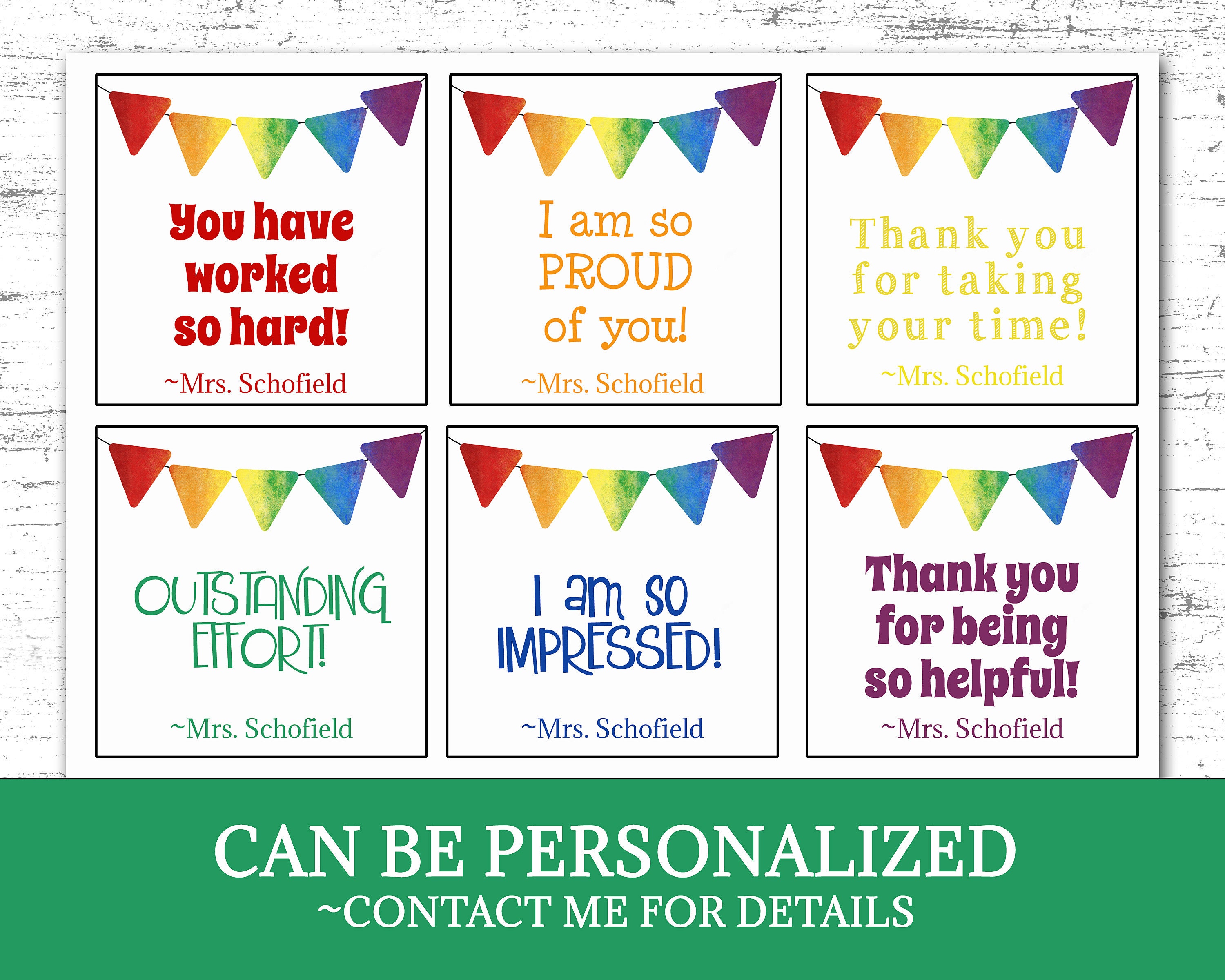 Printable Teacher Notes, Back to School Printable, Positive ...