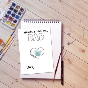 All About Dad Book, Printable Father's Day Craft Kit for Kids ...