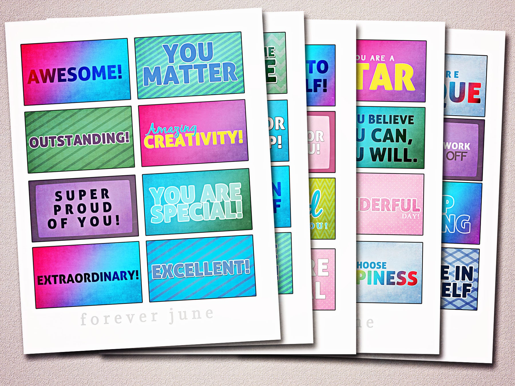 Lunch Box Notes for Children Printable Kindness Cards for - Etsy Canada