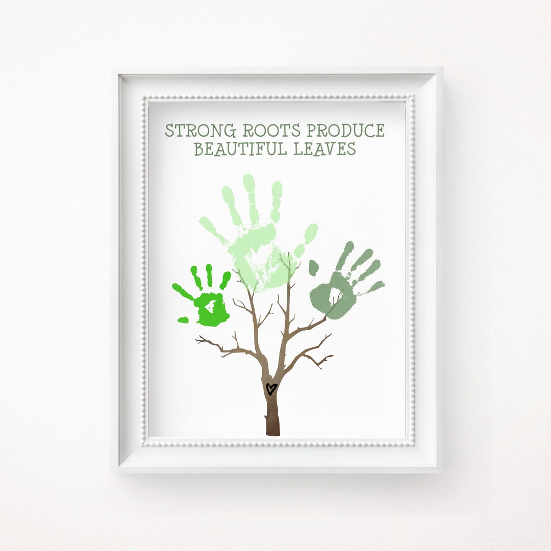 Handprint Gift, Instant Download, Father's Day Gift for Great Grandpa ...