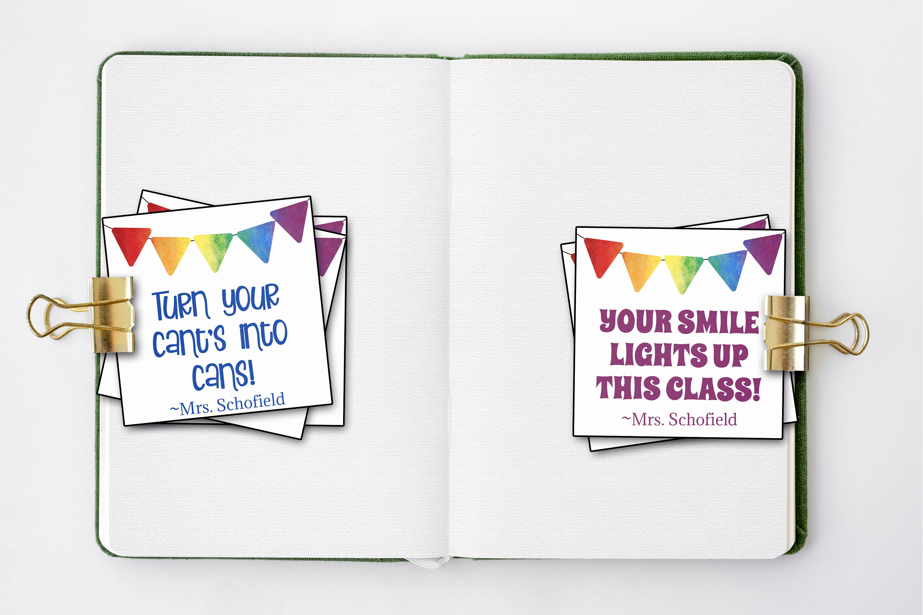 Personalized Teacher Notecards Printable Encouragement Notes - Etsy Canada