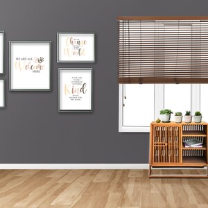 Set of 5 Kindness Posters Printable Wall Art With - Etsy Canada