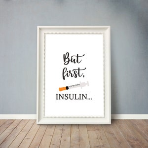 Diabetes Awareness Poster for Type 1 Diabetics, Diabetes Printable ...