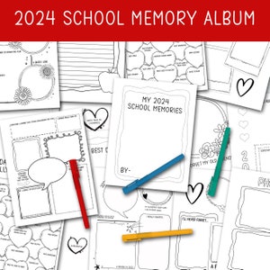 School Memory Album, End of Year Scrapbook for Students, 2024 Class ...