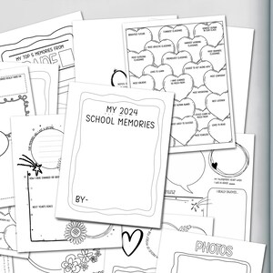 School Memory Album, End of Year Scrapbook for Students, 2025 Class ...