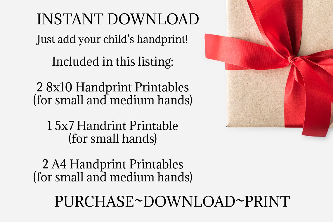 Christmas Handprint Printable Snow Globe Craft for Kids | Etsy