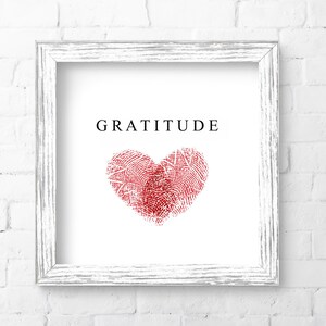 Memorial Thumbprint Art, Fingerprint Heart Keepsake, Using Fingerprints ...