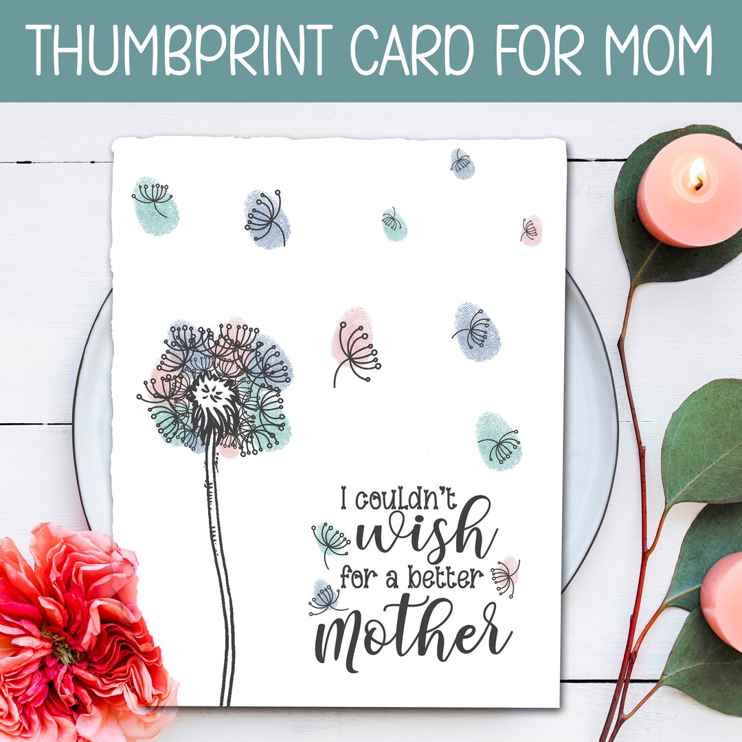 Mother's Day Dandelion Fingerprint Art, Kids DIY Handprint Craft ...