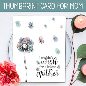 Mother's Day Dandelion Fingerprint Art, Kids DIY Handprint Craft ...
