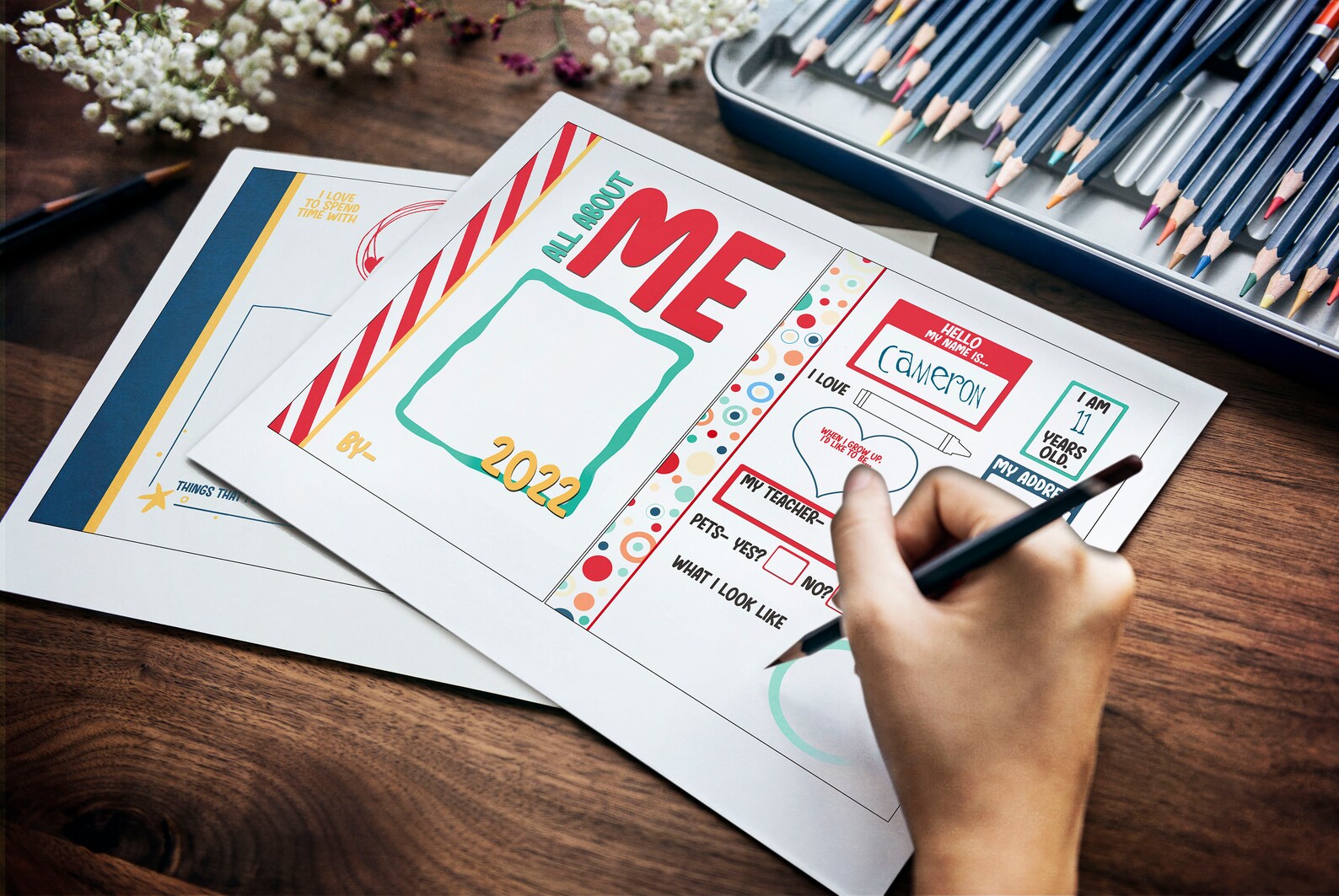 Printable All About Me Book Instant Download DIY Craft Kit - Etsy