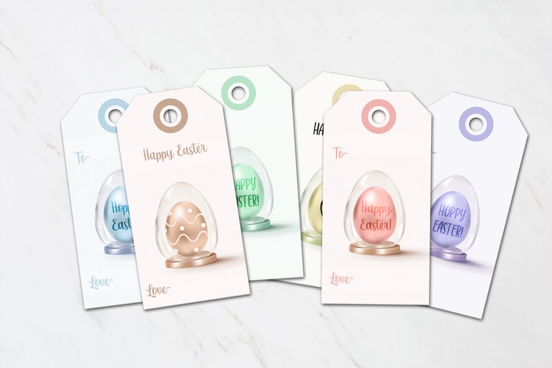 Printable Easter Gift Tags, Instant Download Easter Basket Tags, Easter ...