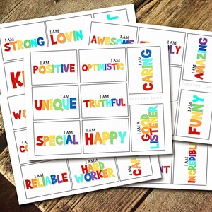 Kids Positive Affirmation Cards, Downloadable Kindness Cards, Printable ...