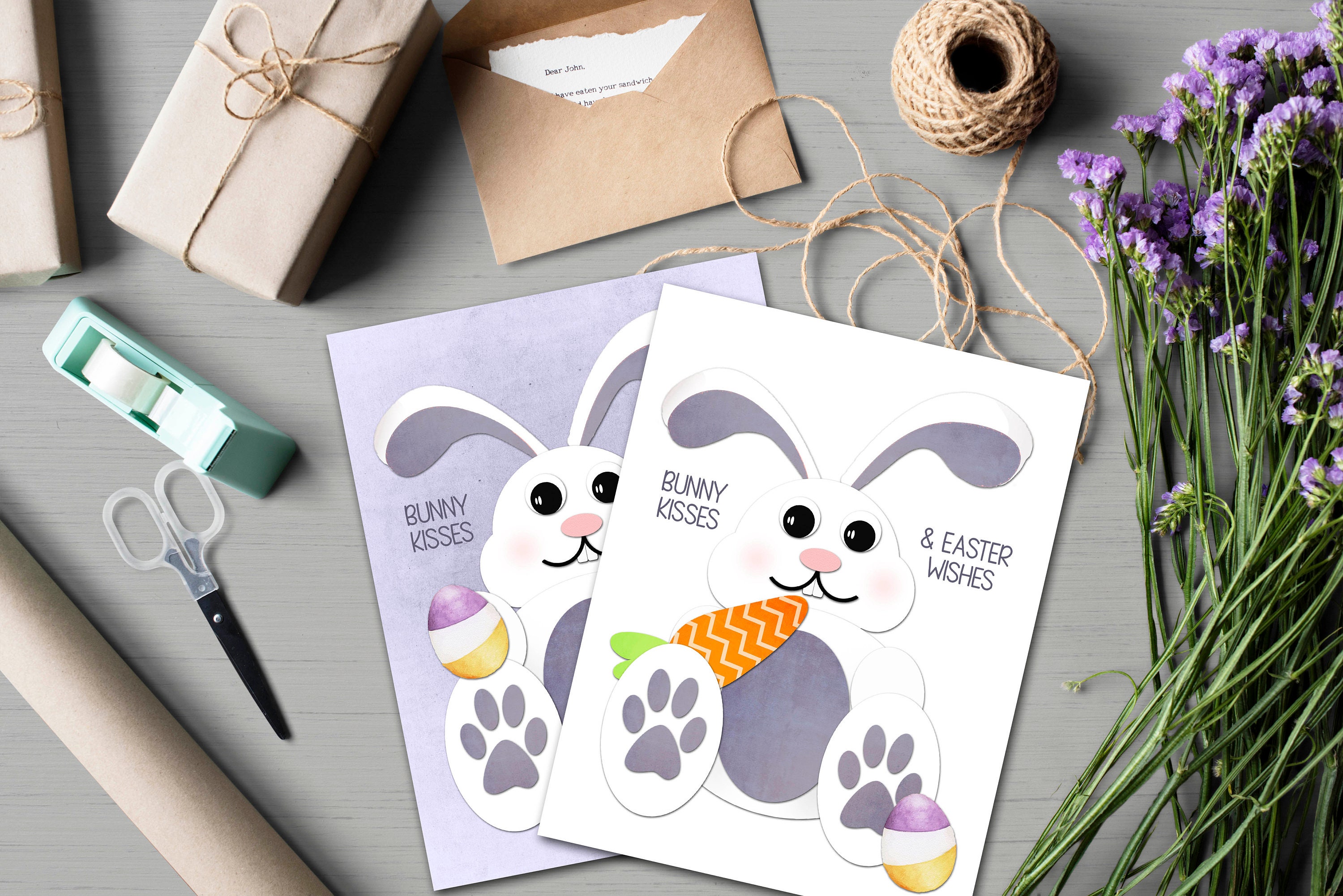 Make Your Own Easter Bunny Craft Template for Kids, DIY Spring Art ...