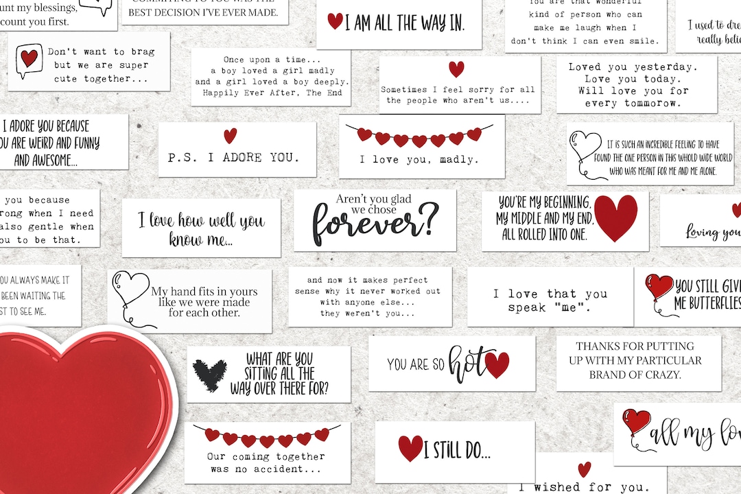 Little Love Notes, Reasons I Love You Mini Cards Husband, Boyfriend ...