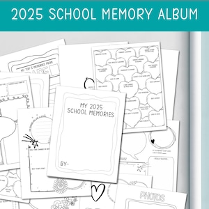 School Memory Album, End of Year Scrapbook for Students, 2025 Class ...