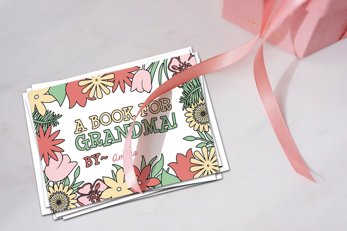 Printable Grandma Book From Grandkids Unique Birthday Gifts - Etsy Canada