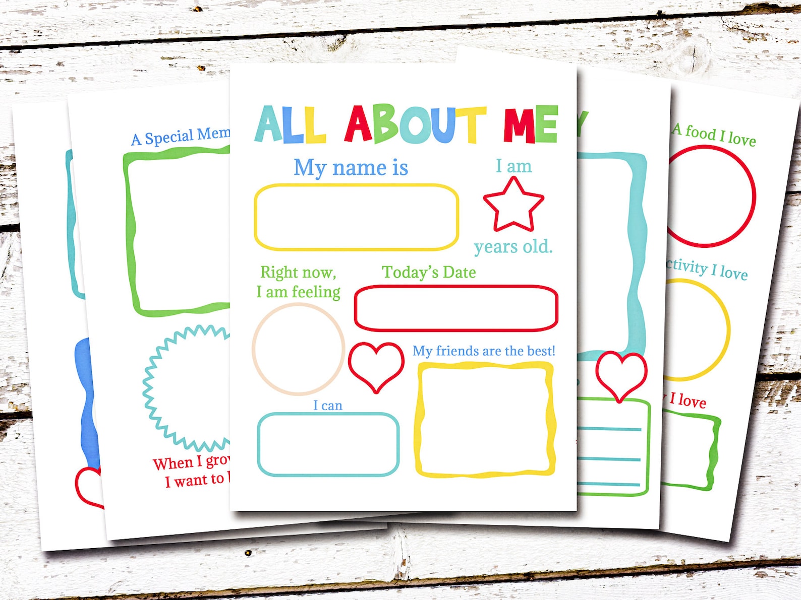 All About Me Book Kids Time Capsule Homeschool Printables - Etsy Canada